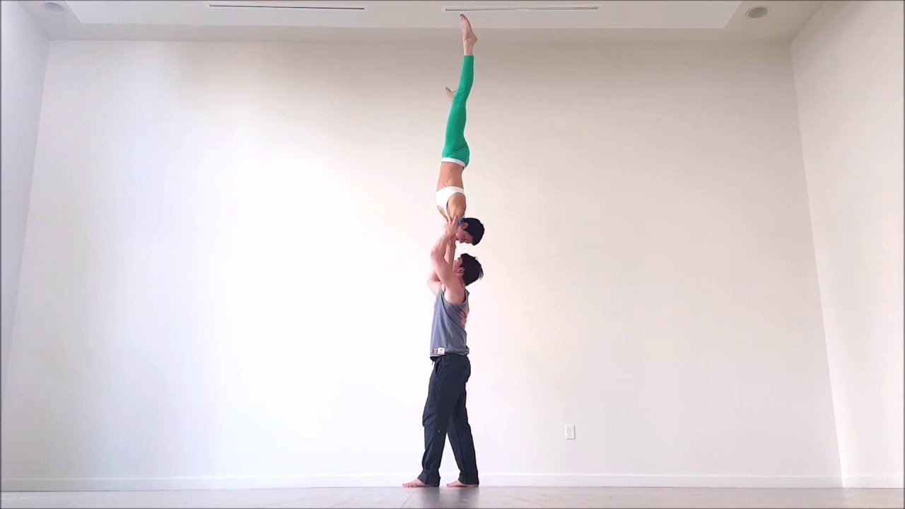 Acro Skills - High Camel to Handstand on Shoulders - YouTube