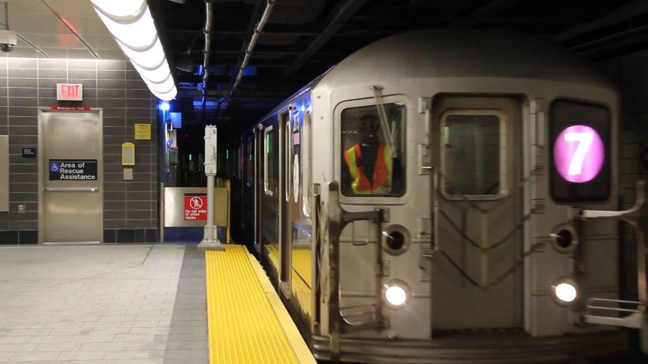 MTA New York Cty Subway: R62A 7 Train at 34th Street/Hudson Yards - YouTube