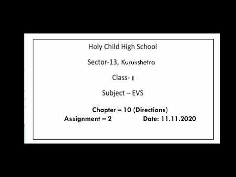 Class 2 EVS Chapter 10 Directions Part 2 Questions Answers - YouTube