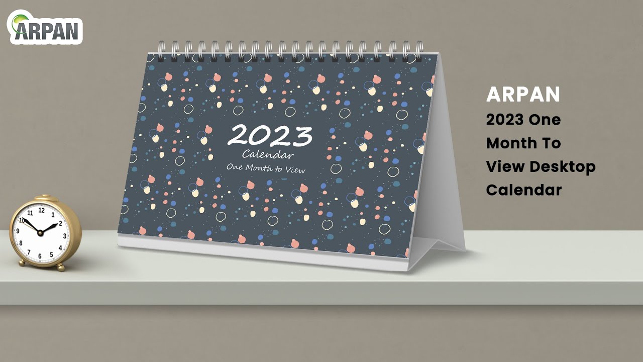 2023 One Month To View Desk Calendar - ST 2238 Video File - YouTube