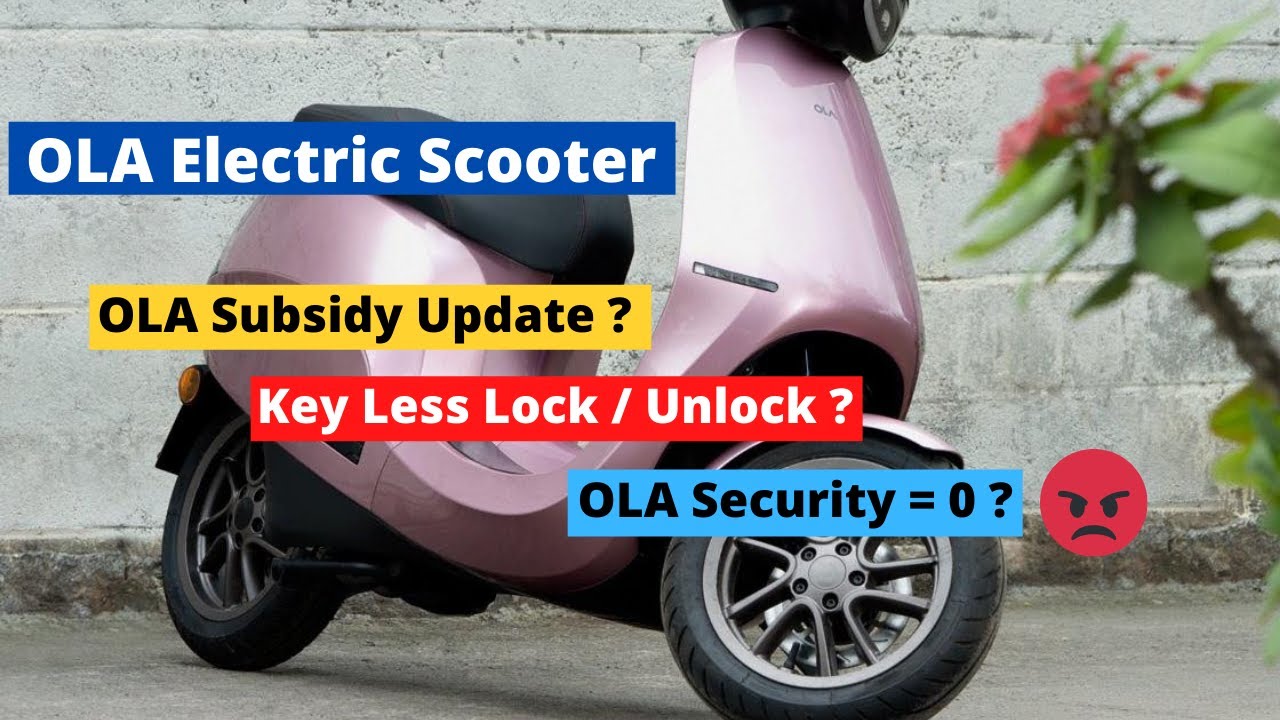 OLA Scooter - Ola Key Less Lock/Unlock Details ?| Ola Update ?| Ola ...