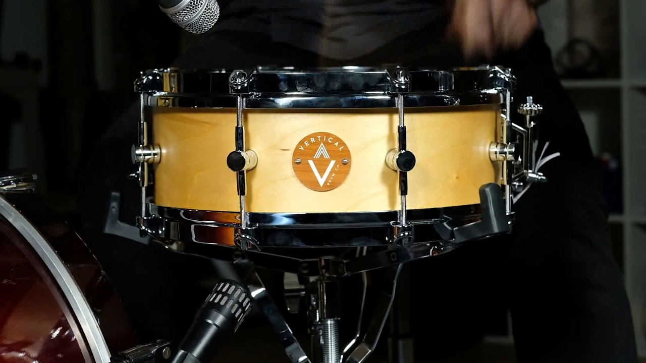 Cross-Stick Demo 5x13 Birch w/ Double Flange Hoops - YouTube