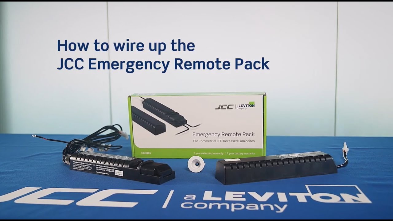 How to wire the JCC emergency remote pack | JCC Lighting - YouTube