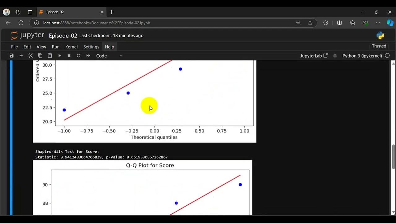 Data Analysis in Jupyter Notebook: Normality Checks - YouTube