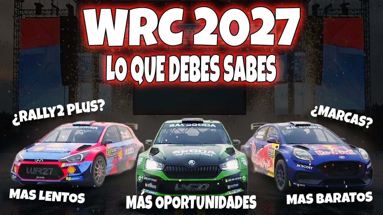 WRC 2027, NOVEDADES DEL NUEVO REGLAMENTO DEL MUNDIAL DE RALLYS - YouTube