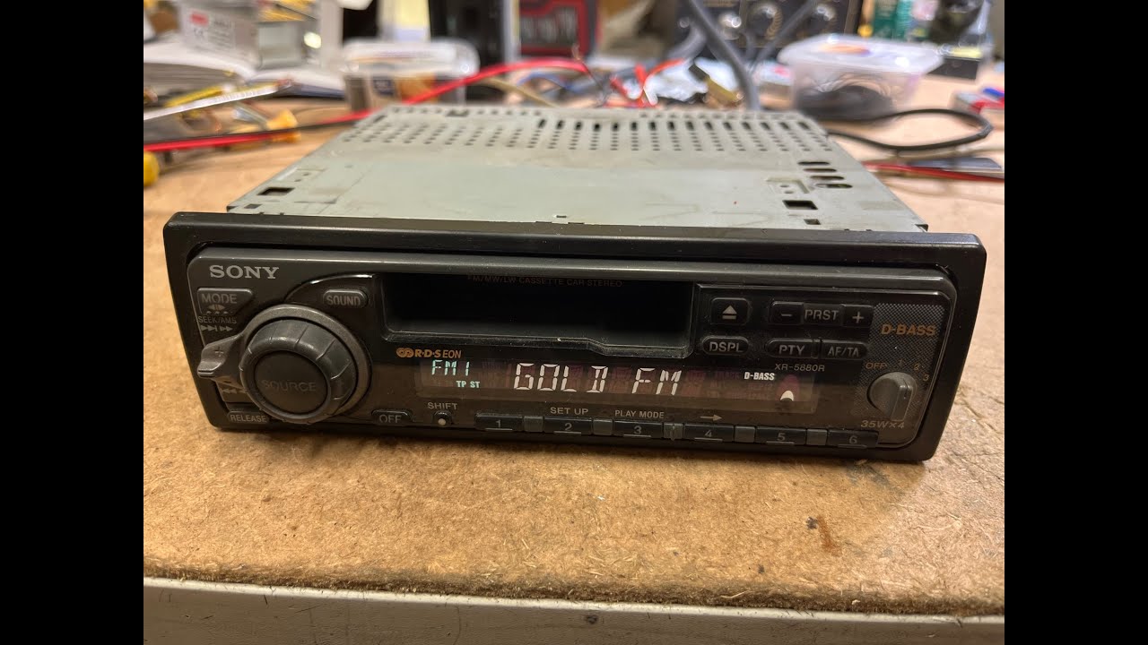Vintage Sony XR-5880R Car Radio With Cassette Player - YouTube