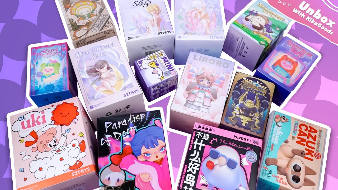 Unboxing 14 random blind boxes!! #cute #figure #unboxing #collectibles ...