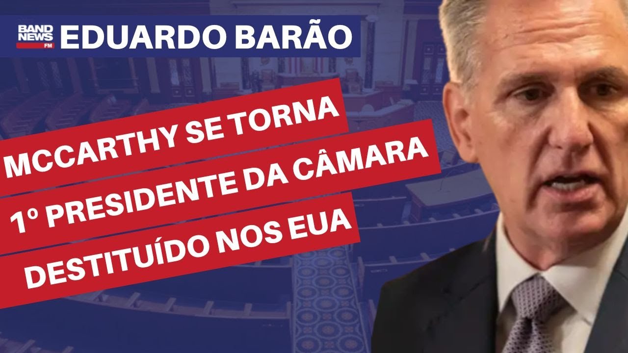 Republicano Kevin McCarthy se torna 1º presidente da Câmara destituído ...