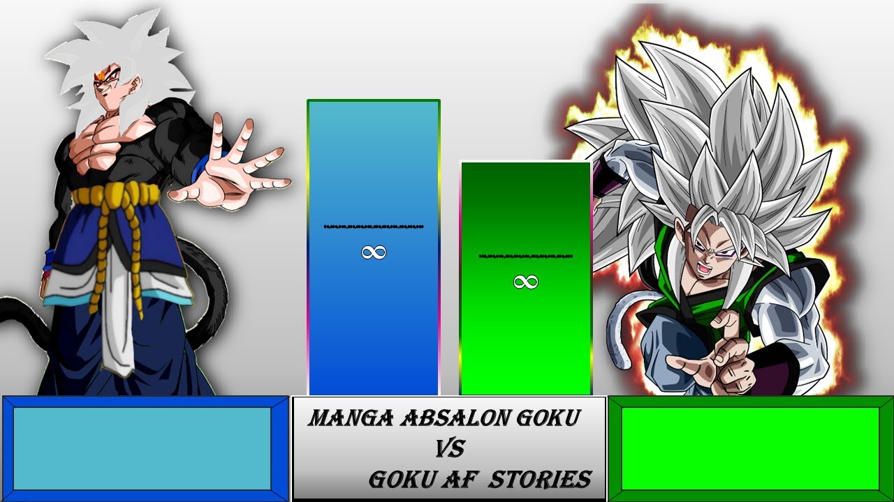 Manga Absalon Goku VS Goku AF Stories Power Level - YouTube