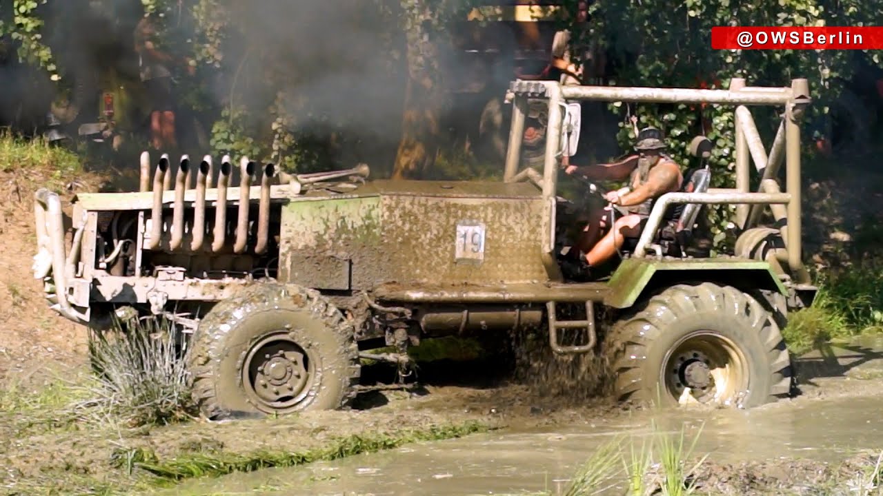Mud Show - Monster Tractor Stuck in the mud !!! Most Smoking ...