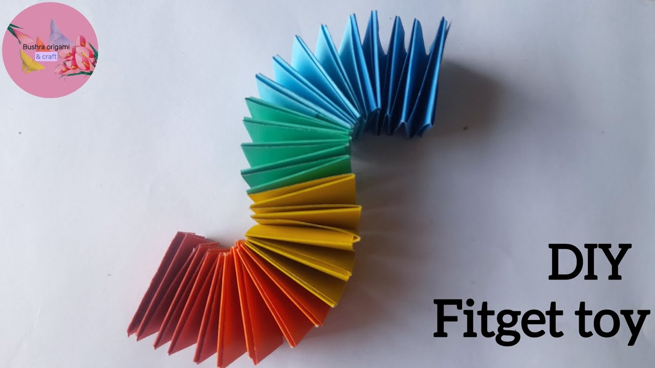 DIY fitget toy origami / easy toy with paper / - YouTube