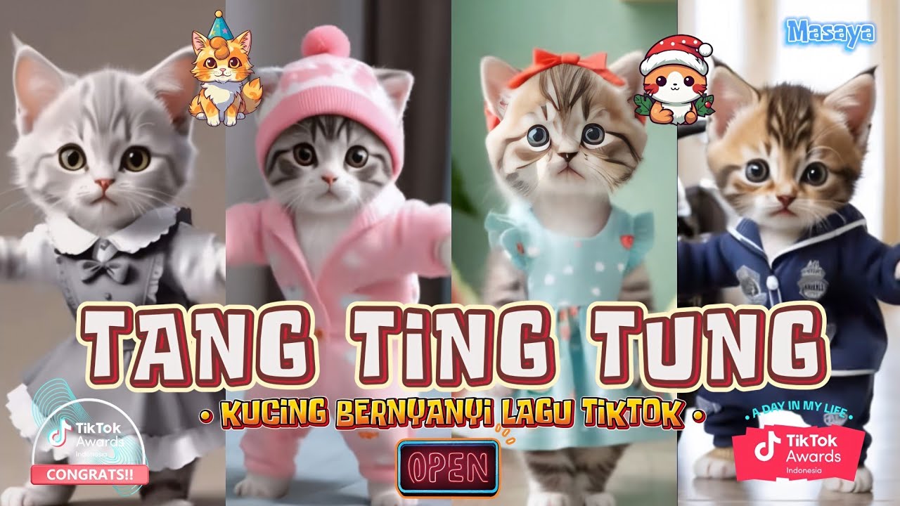TANG TING TUNG VERSI KUCING LUCU TERBARU 2025 #cats cat dance 1 - YouTube