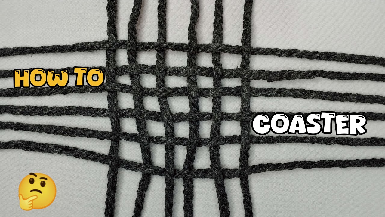 From Strings to Coasters☕ : Step-by-Step Half Square Knot Tutorial ...