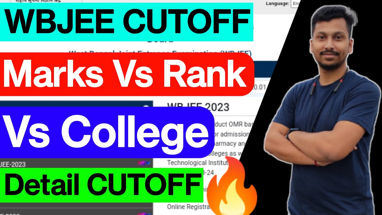 WBJEE Marks Vs Rank | WBJEE CUTOFF 🔥| Top Colleges Under WBJEE | 0-70k ...