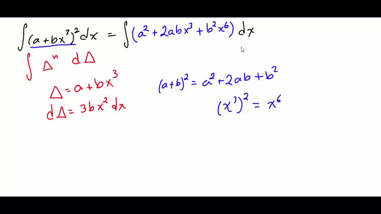 Integrales directas por fórmula u^n - YouTube