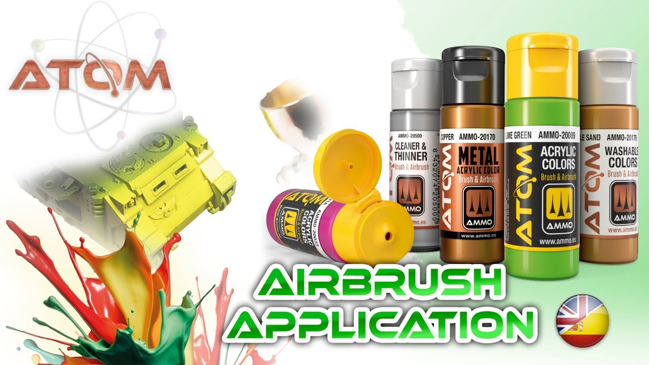 Airbrush Application /Aplicación con aerógrafo - YouTube