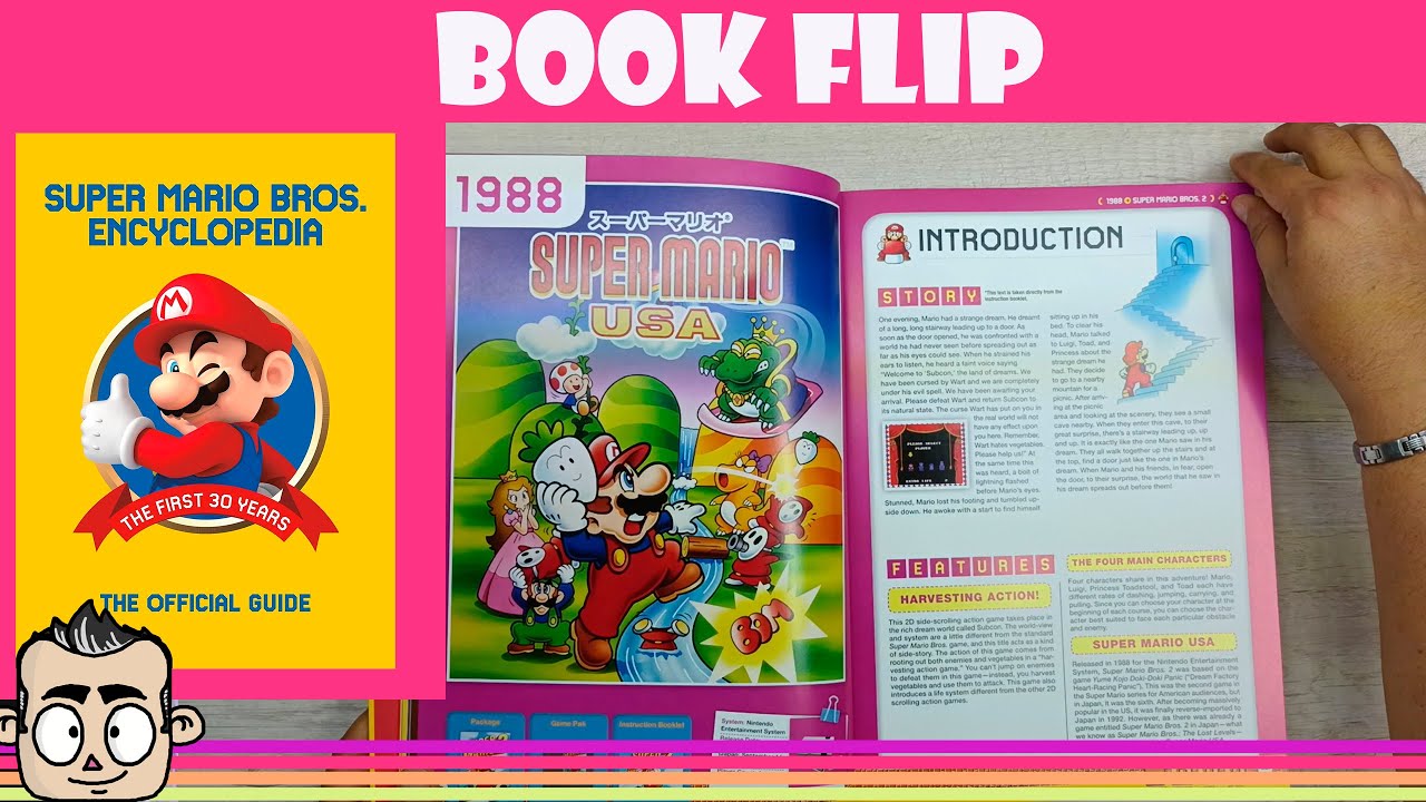 BOOK FLIP enciclopedia de Super Mario Bros. - YouTube