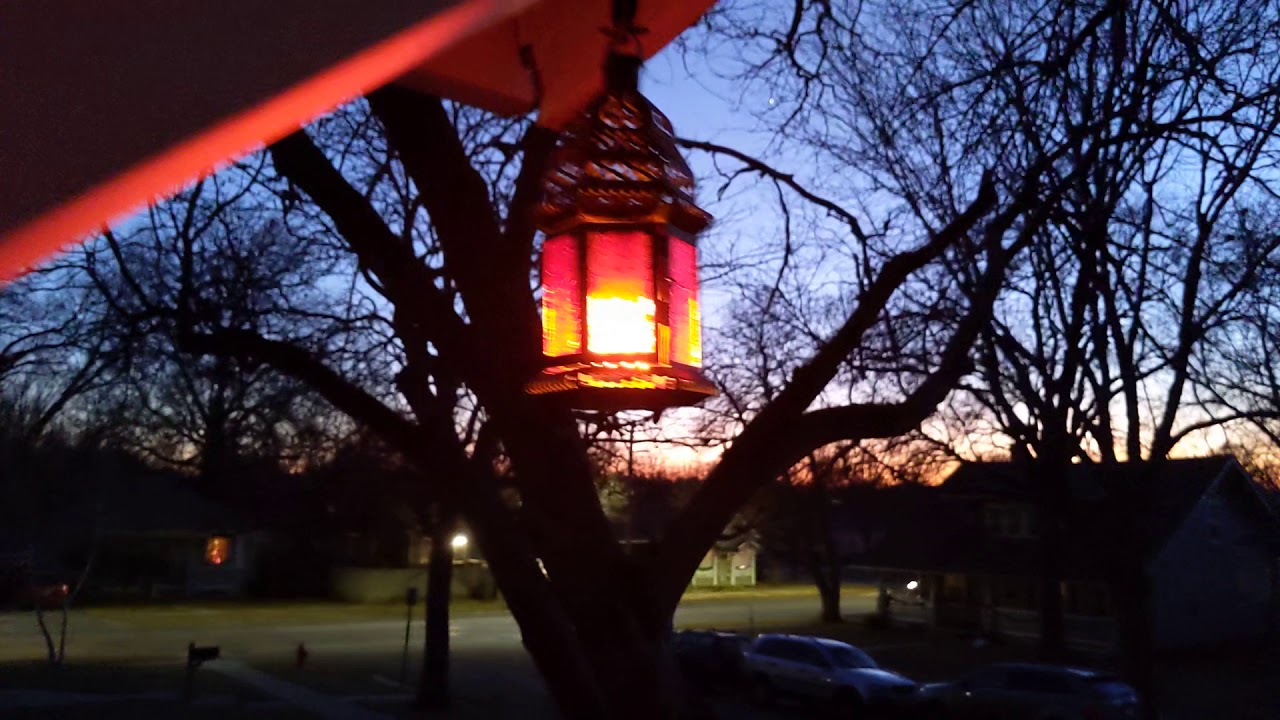 Fire lamp led cheap bulb project outside - YouTube