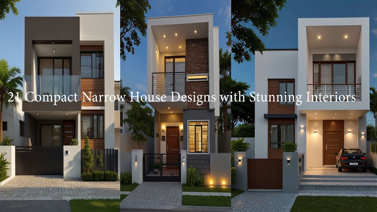 21 Compact Narrow House Designs with Stunning Interiors/advance ...