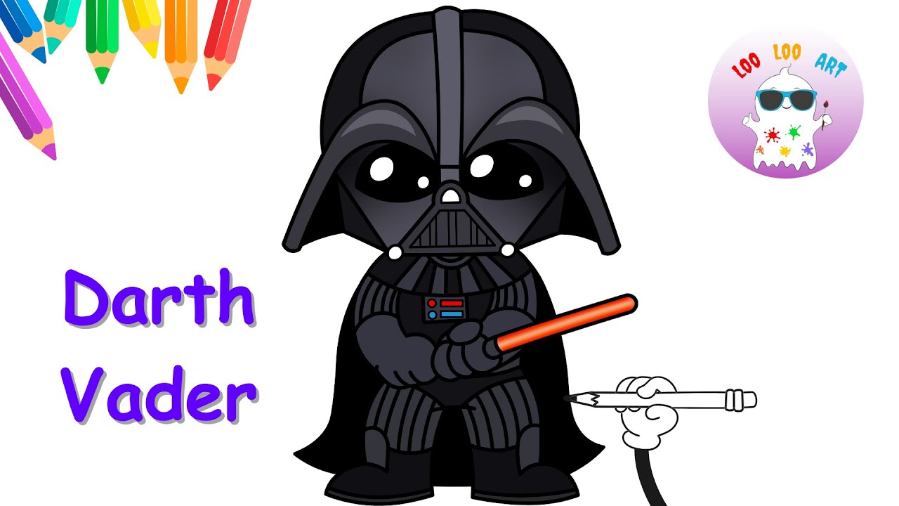 How to Draw Darth Vader from Star Wars | Easy Step-by-Step Tutorial ...
