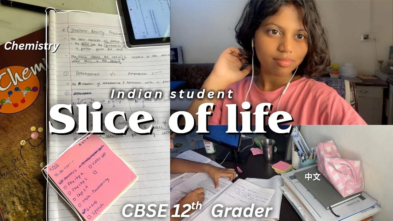 [vlog] 🩰slice of life INIDAN STUDENT CBSE 12th Grader, notes, chemistry ...