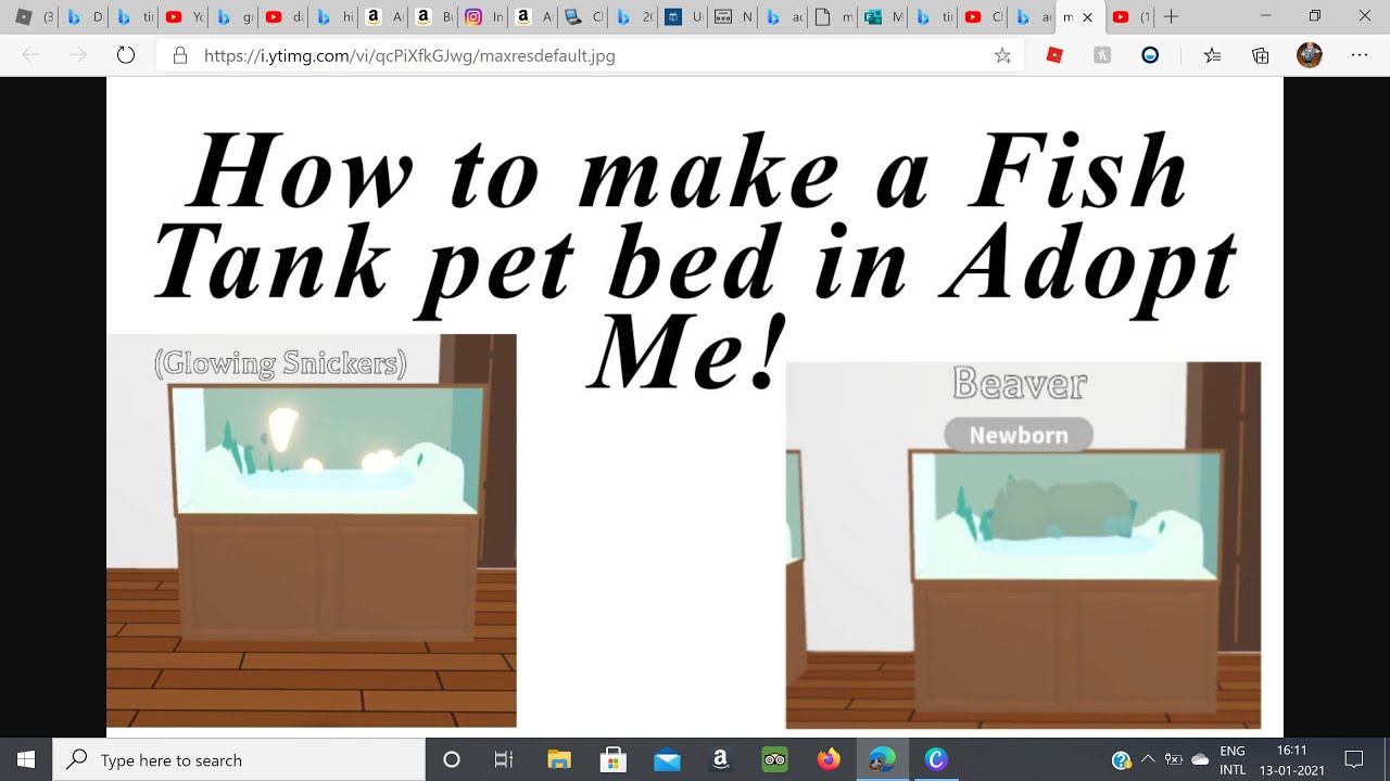 adopt me building hacks 1 fish tank - YouTube