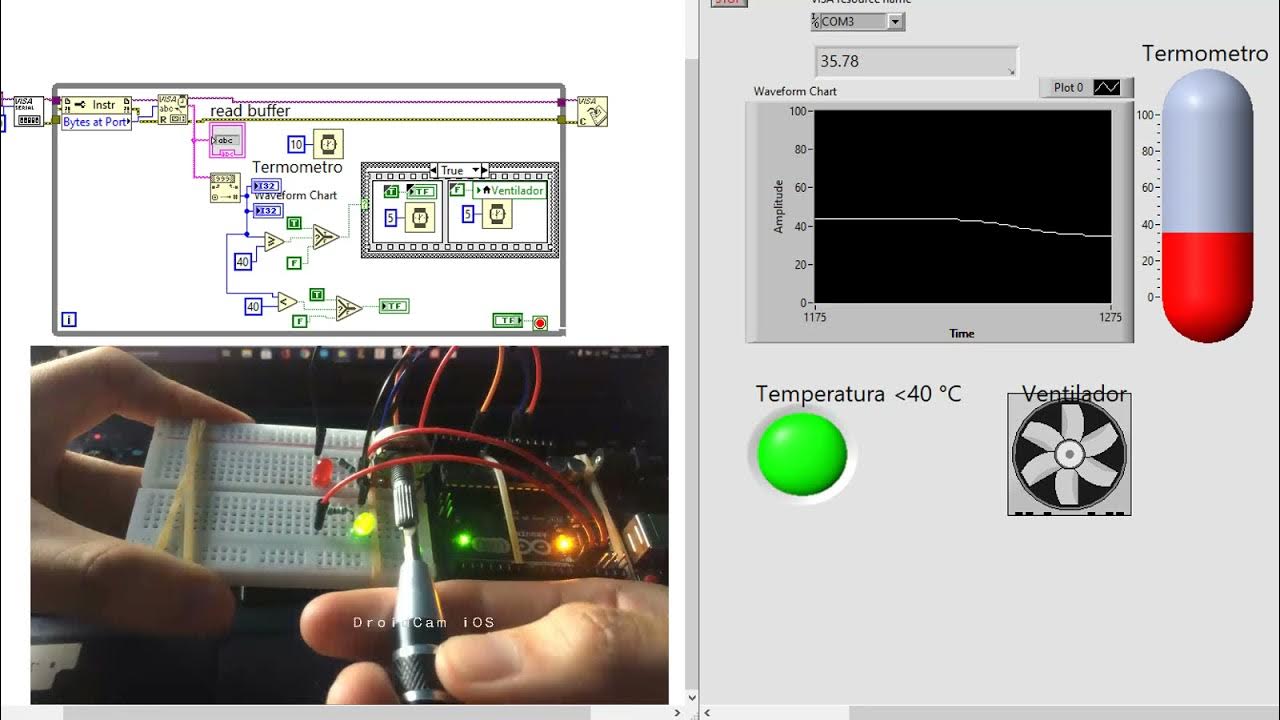 Lectura de señal analógica con LabVIEW y Arduino - YouTube