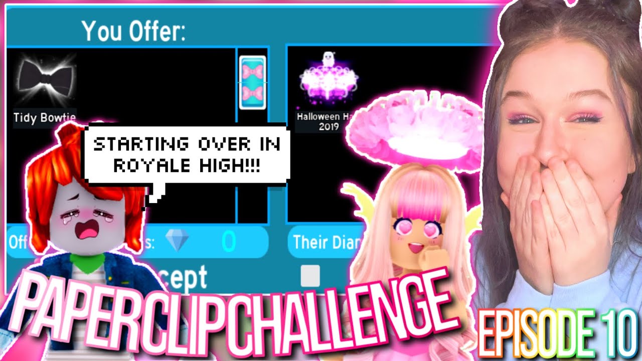 I STARTED OVER IN ROYALE HIGH DID THE PAPERCLIP CHALLENGE YOU WON T i-started-over-in-royale-high-did-the-paperclip-challenge-you-won-t