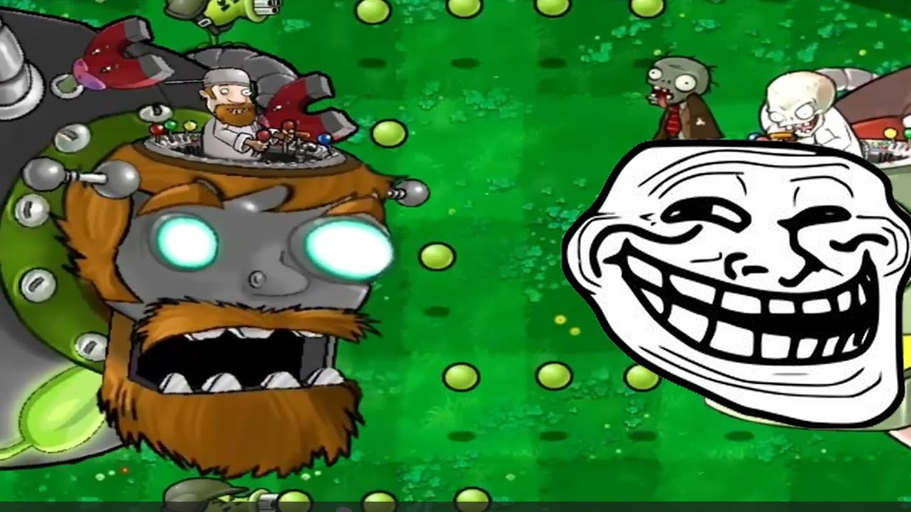 plants vs zombies Gatling pea Trollface Compilation - YouTube