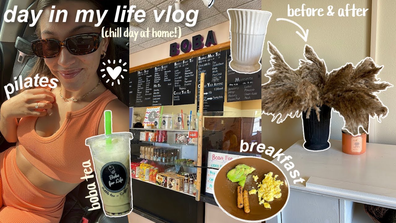 *chill* DAY IN MY LIFE ♡ 7am morning routine, diy decor, pilates ...