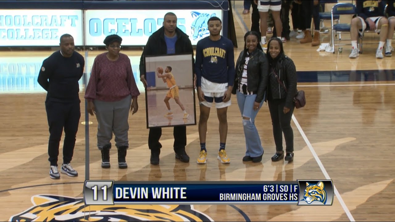 Schoolcraft College Forward Devin White 2022-2023 Season Highlights ...