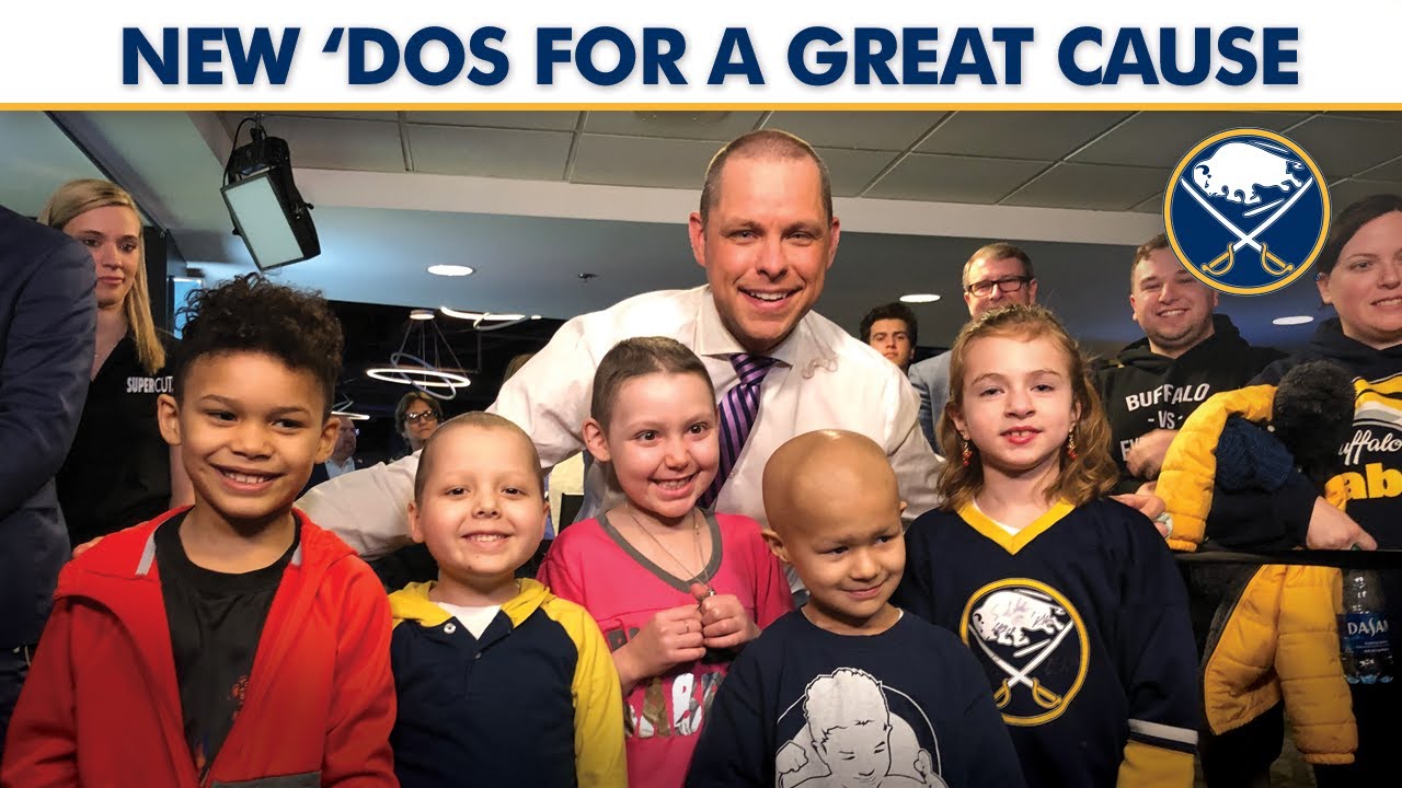 Martin Biron and Dan Dunleavy Go Bald for Bucks At the Buffalo Sabres ...