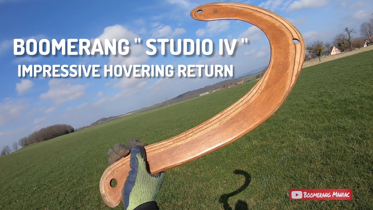 BOOMERANG " STUDIO IV " XL Version a hovering return 🪃 🏻🤩 #boomerang #diy - YouTube
