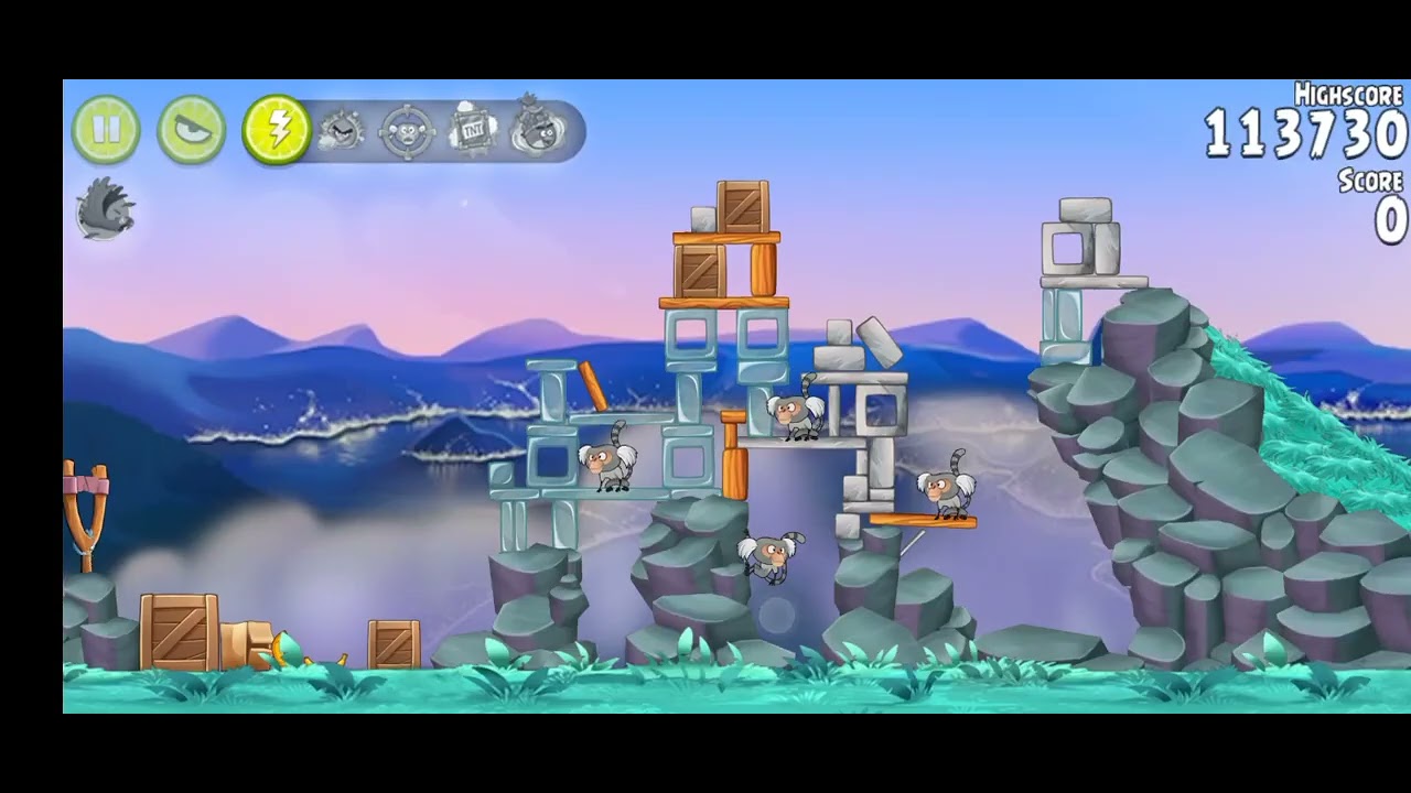 An Angry Birds Rio Speed Run (Playground - Mighty Eagle) - YouTube