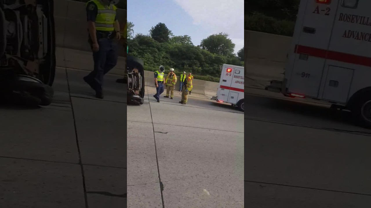 Accident on 696 and Gratiot 8/7/2017 - YouTube