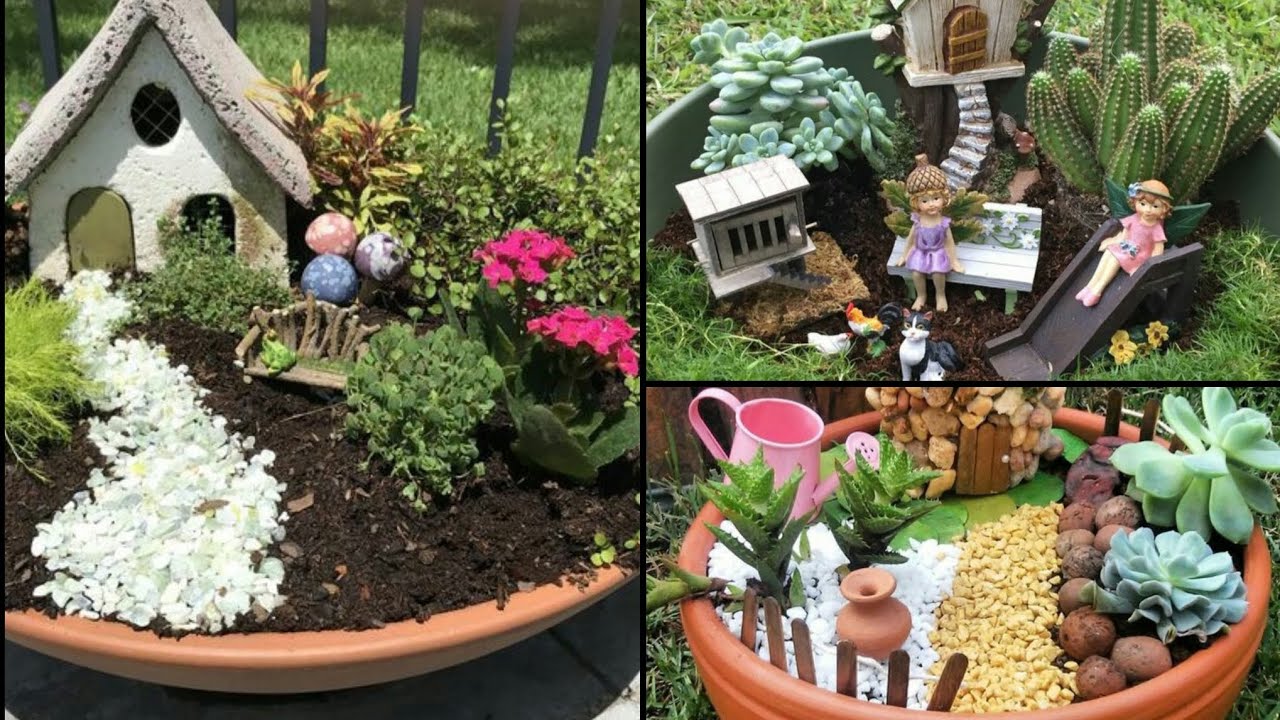 65 IDEIAS E DICAS PARA FAZER UM MINI JARDIM - YouTube