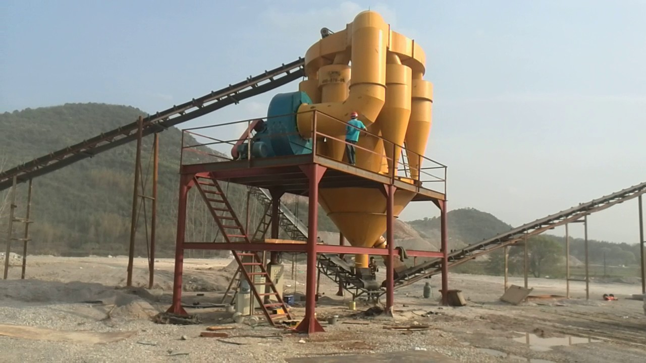 sand powder classifier - YouTube
