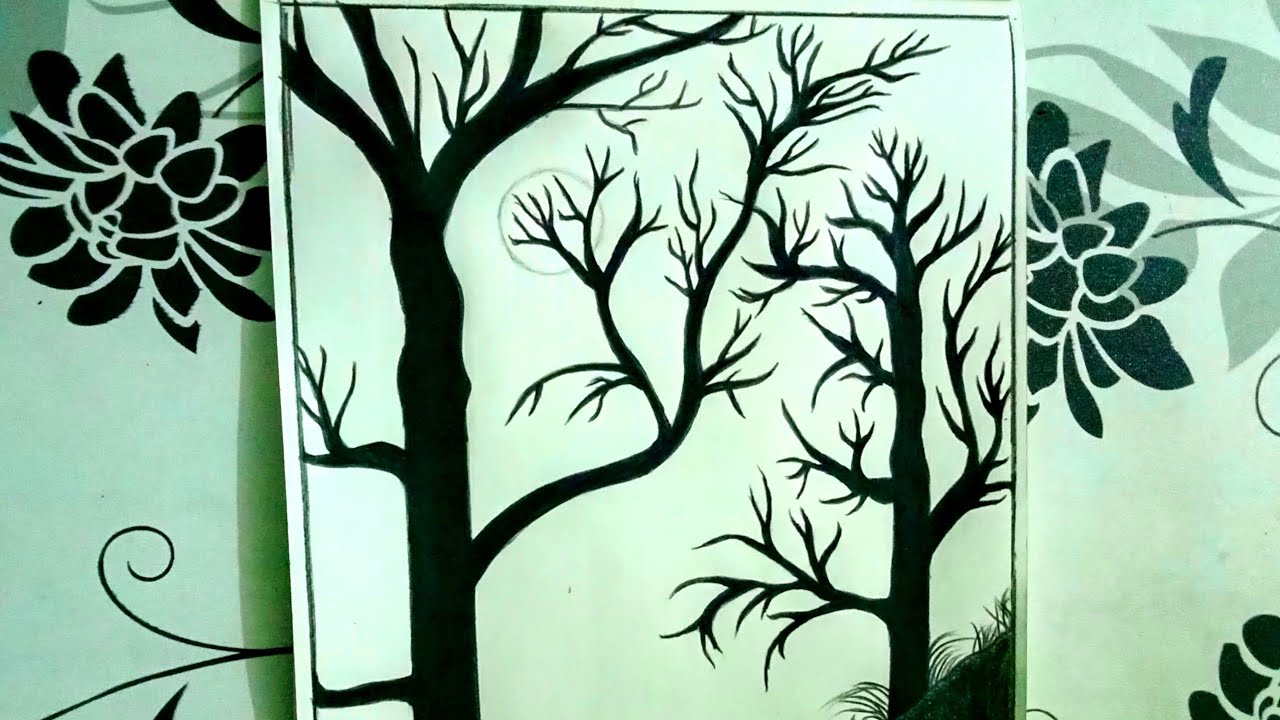 Beutiful Drawing sketch|| Simple drawing art|| Step By Step|| - YouTube