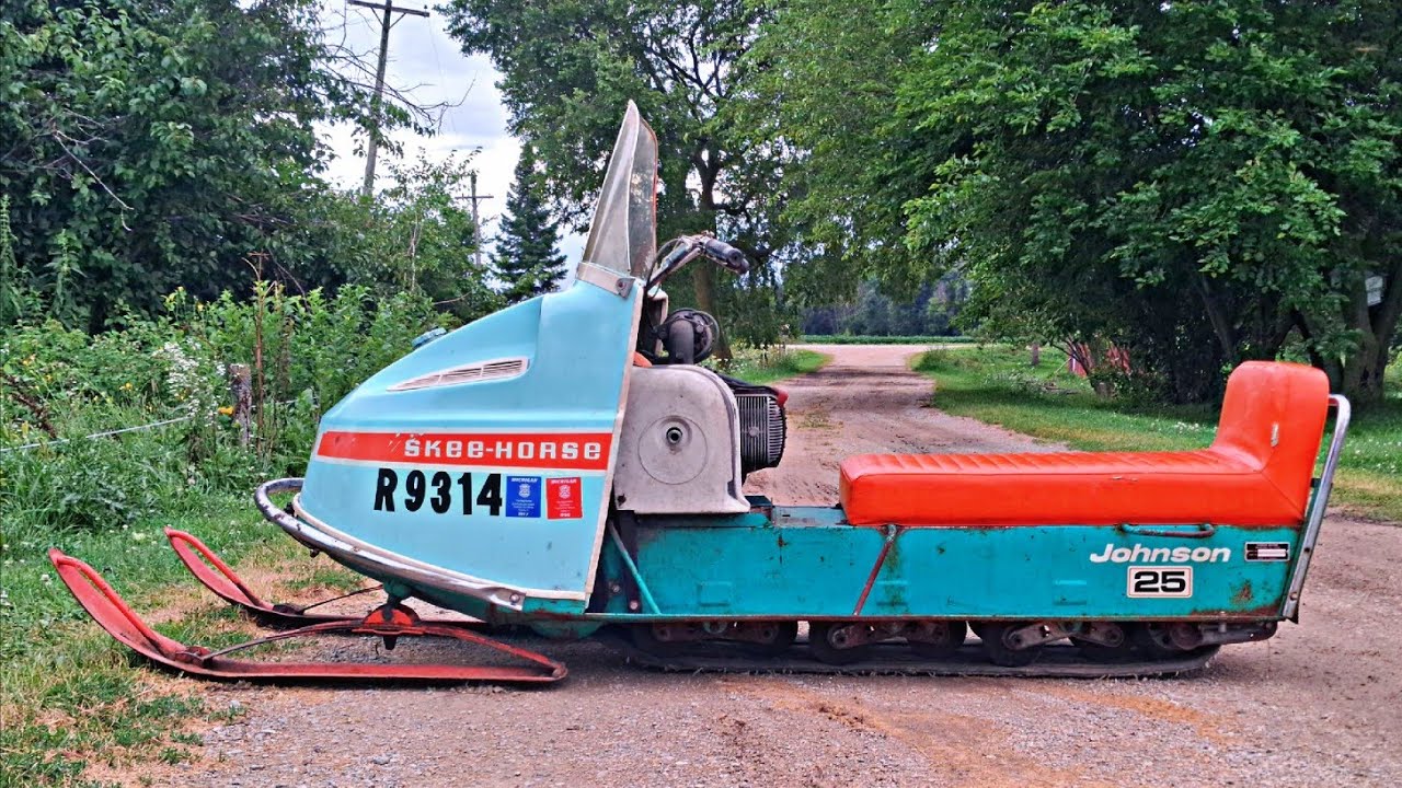 Johnson's First TUG in 40 Years? Vintage Snowmobile REVIVAL! - YouTube
