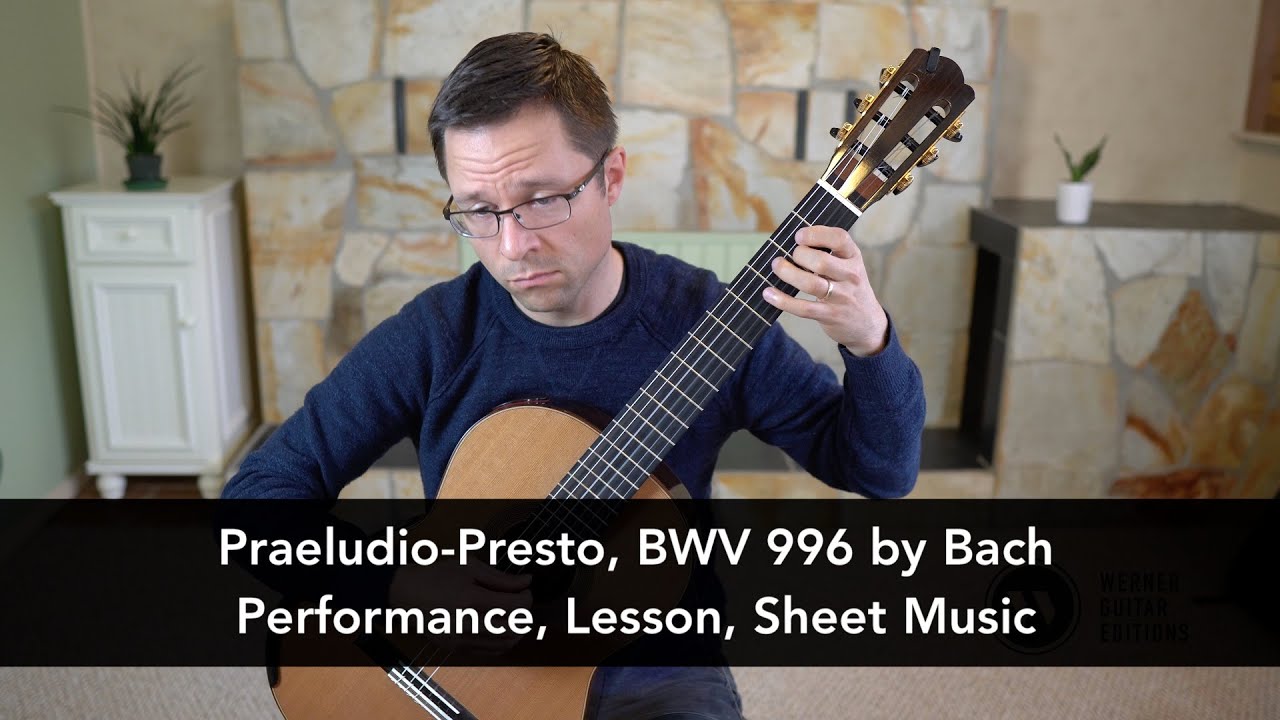 Prelude - Presto, Suite in E Minor, BWV 996 by Bach & Lesson for ...
