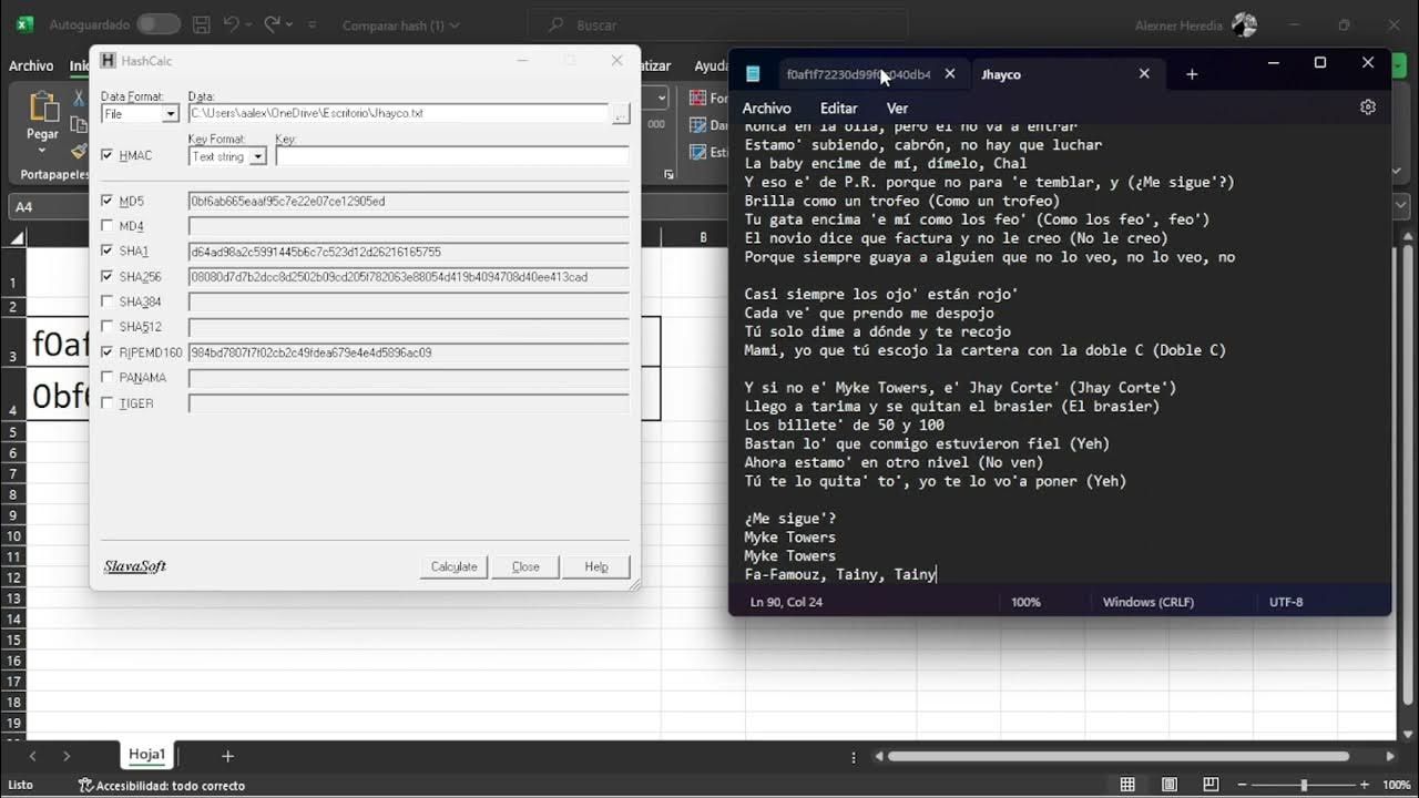 Como calcular el HASH de un archivo usando HashCalc - YouTube