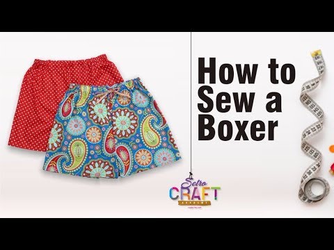 How To Cut & Sew A Boxer For Beginners/ Sewing Tutorial/How To Sew A ...