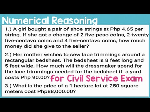 3-item Numerical Reasoning for Civil Service Exam - YouTube