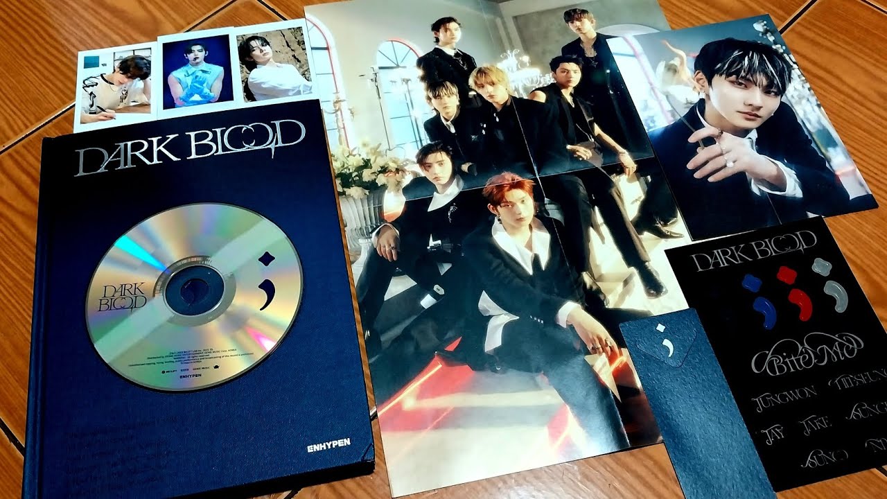 UNBOXING | DARK BLOOD ALBUM BY ENHYPEN (FULL VERSION) - YouTube