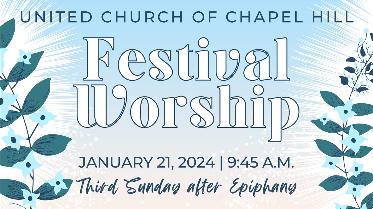 UCCH Festival Worship | Sunday, January 21, 2024 - YouTube