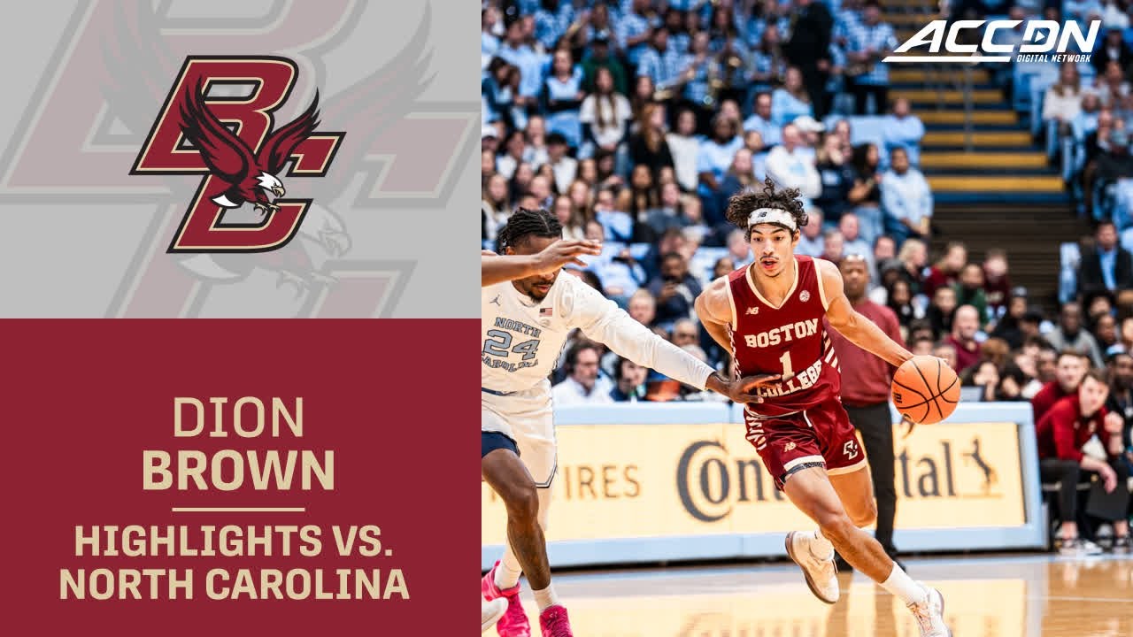 BC's Dion Brown Has Career Game In Chapel Hill - YouTube