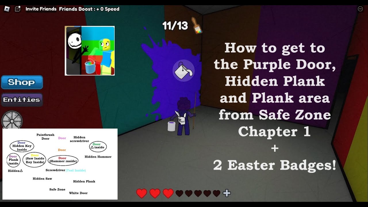 How to get to the Purple Door, Plank and Hidden Plank area from Safe ...