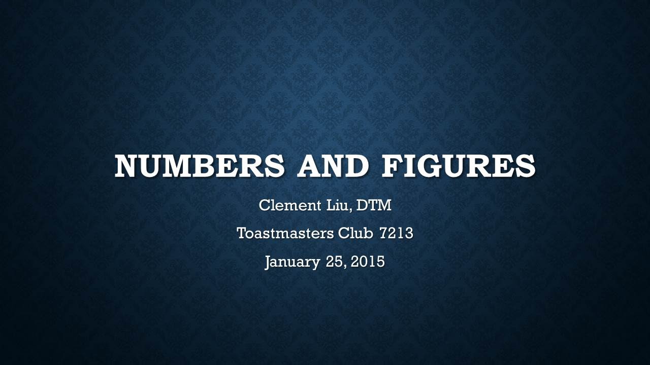 Clement Liu - "Numbers & Figures: The Art and Science of Business ...