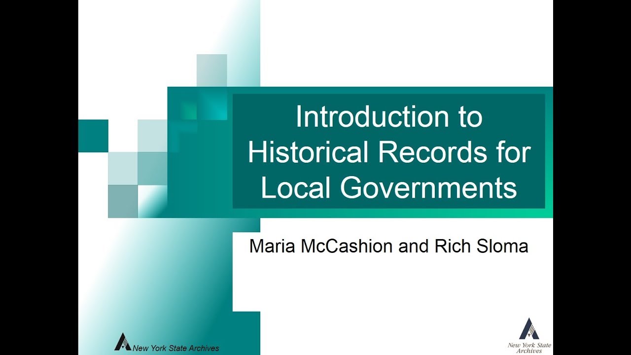 Introduction to Historical Records for Local Governments Webinar - YouTube