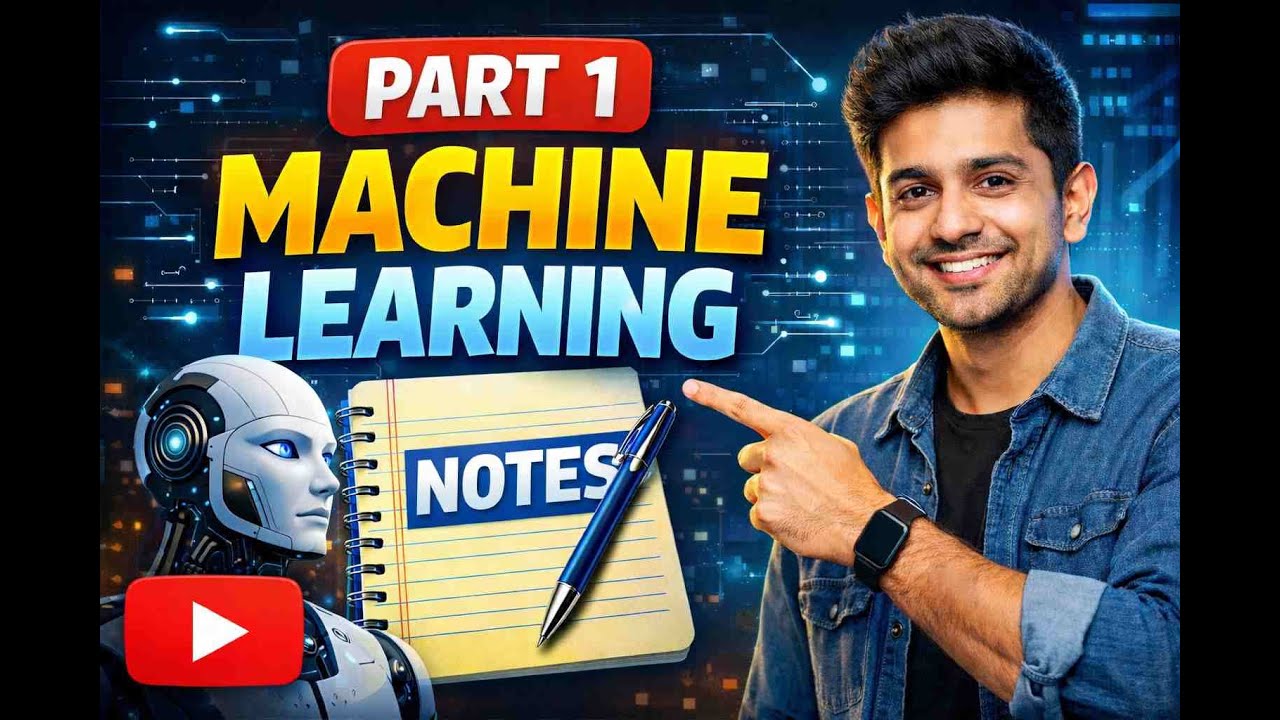 Machine Learning Notes Part 1 | Introduction to ML for Beginners - YouTube